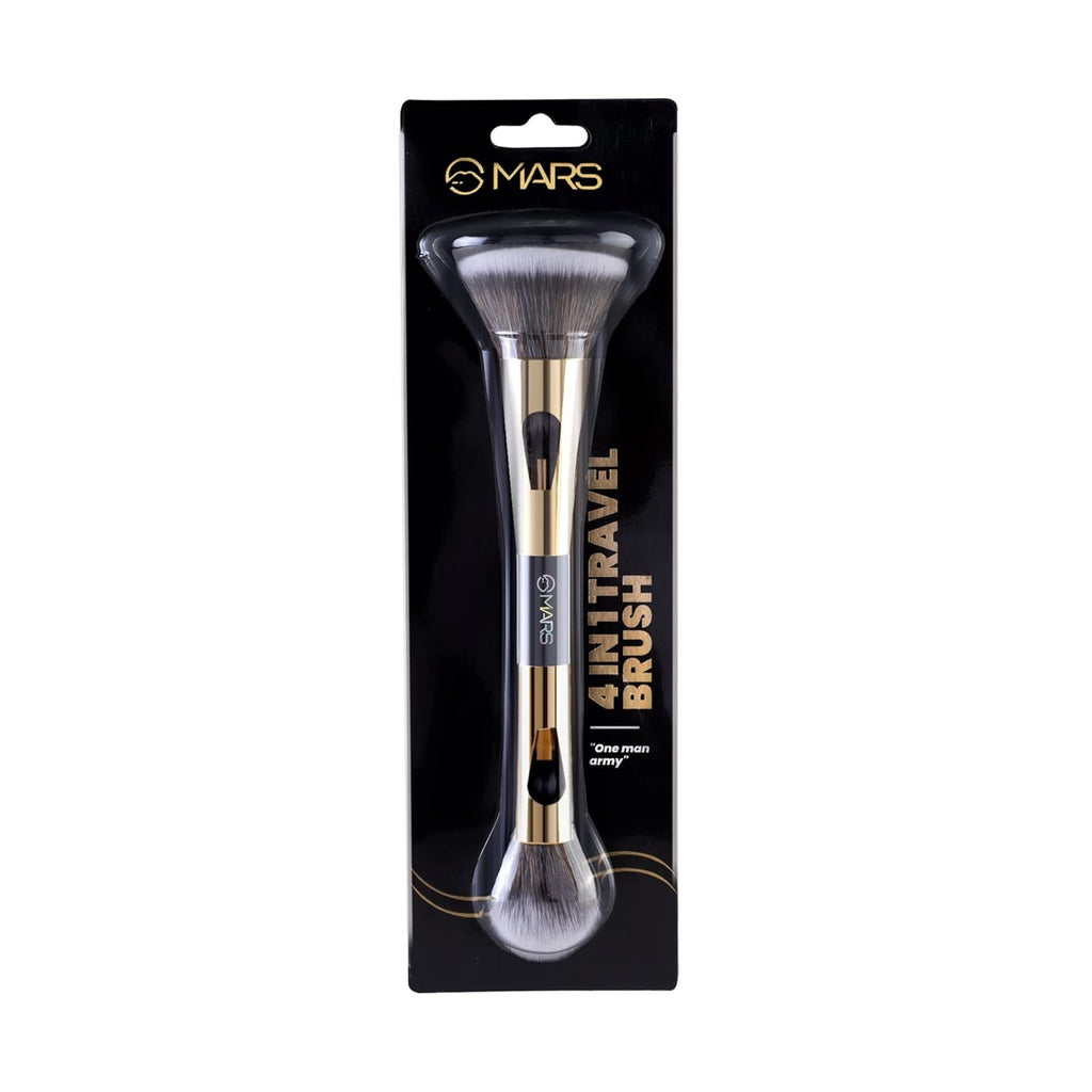 Mars 4 in 1 Travel Brush with Foundation Brush, Powder Brush, Eyeshado ...